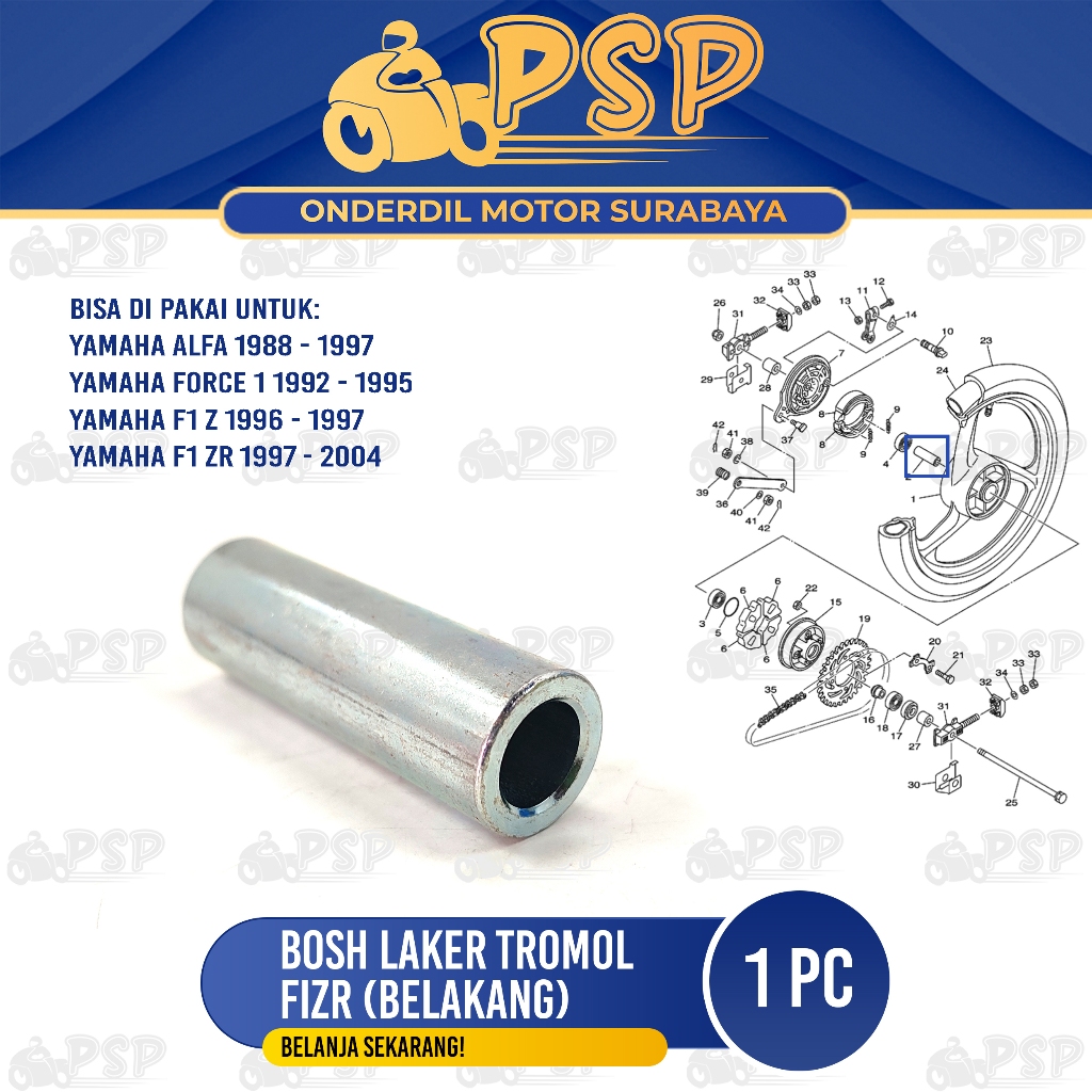 Bosh Laker Tromol Belakang Fizr (12×59) – Bos Laher Bearing Dalam As ...